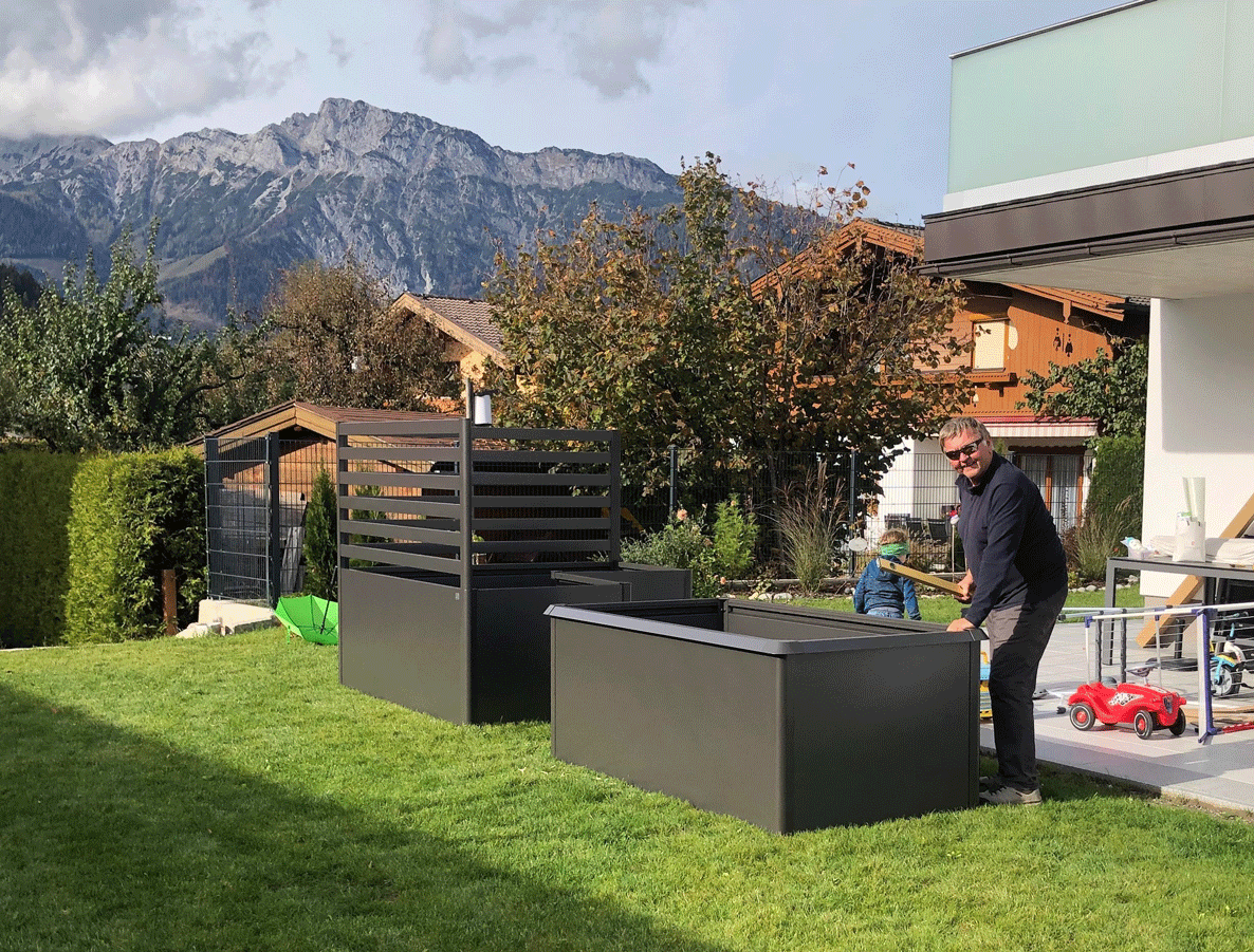 Hochbeet aus Metall: modern & mit Abdeckung - Biohort - Biohort Deutschland